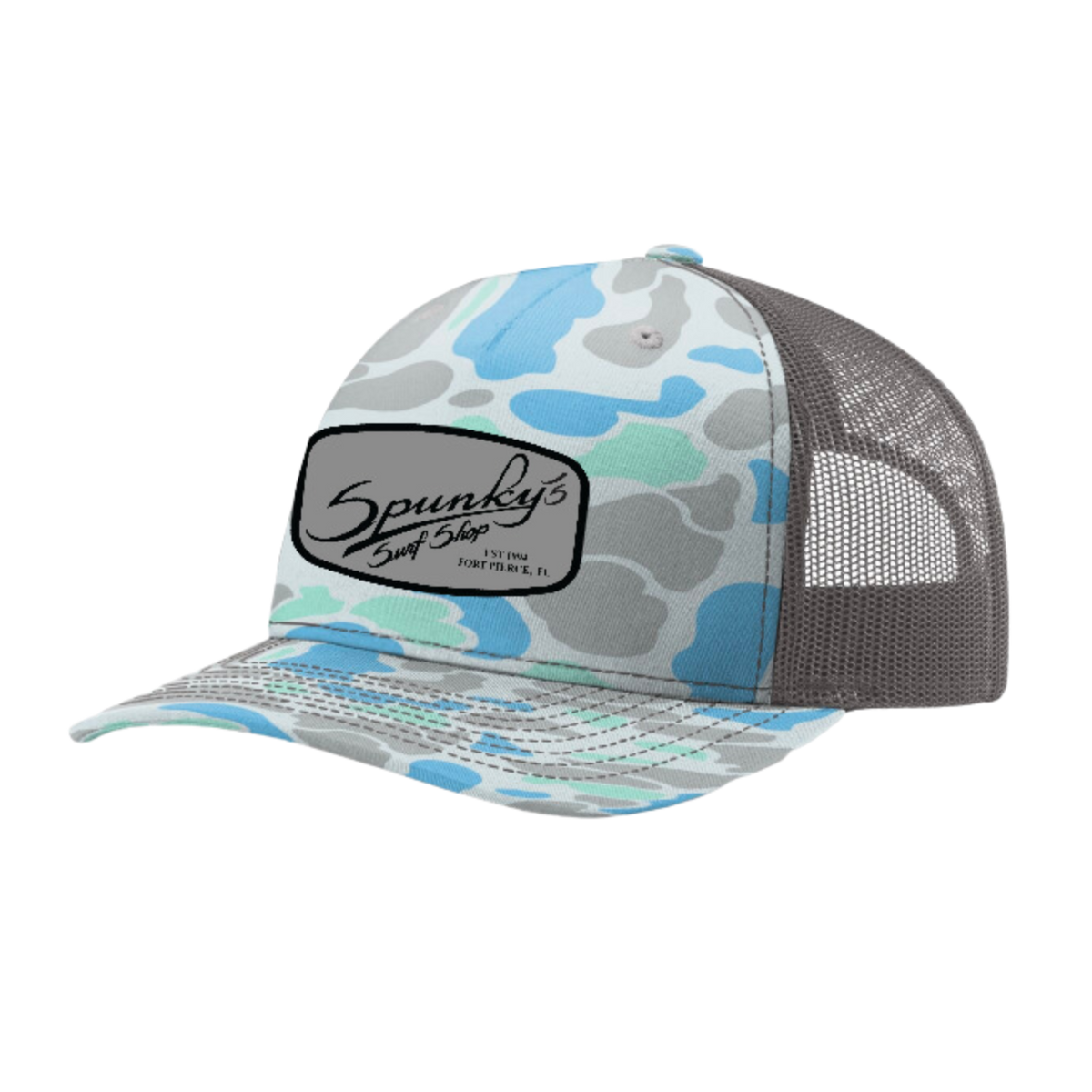 Spunky's - Marsh Trucker - Hat - Grey Patch – Spunkys Surf Shop LLC